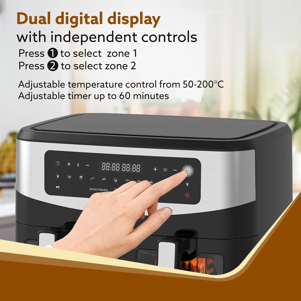 Buy Agaro Imperial 45l 2400 Watt Digital Air Fryer With 10 Preset
